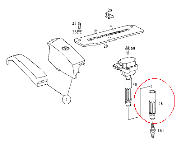 Mercedes W203/W210/W208 111 Motor Bobin Başlığı - Beru - Elektrik ...