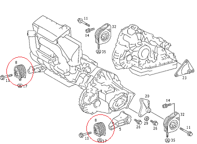 Mercedes W168-W414 1,7 Motor Kulağı-Motor Takozu - Corteco - Kaporta ...